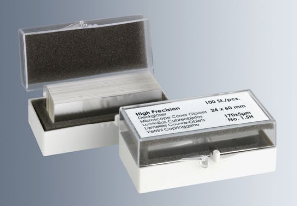 RSC - eStore. Cover glasses 24 x 50mm, thickness no. 1.5H (100)