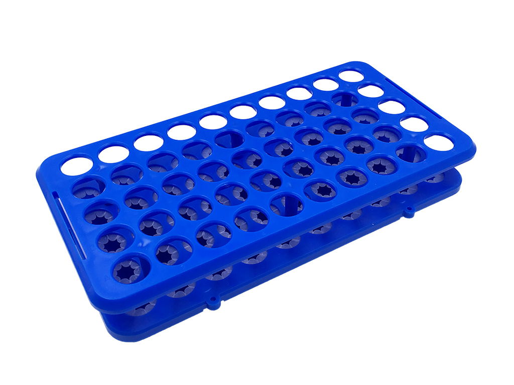 RSC - eStore. 50-Well Multi-purpose Tube Rack Blue