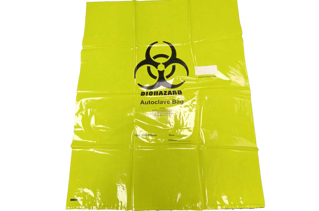RSC - eStore. Yellow Biohazard Bag PP 550mm x 680mm x 0.04mm with ...